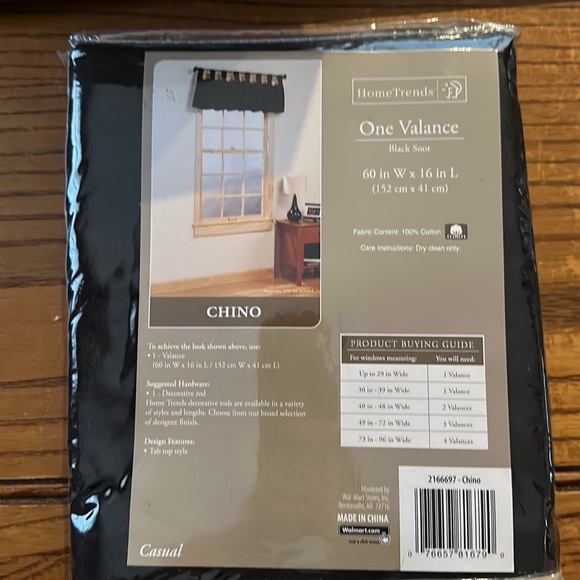 Home Trends | Accents | Home Trends Black Valance | Poshmark
